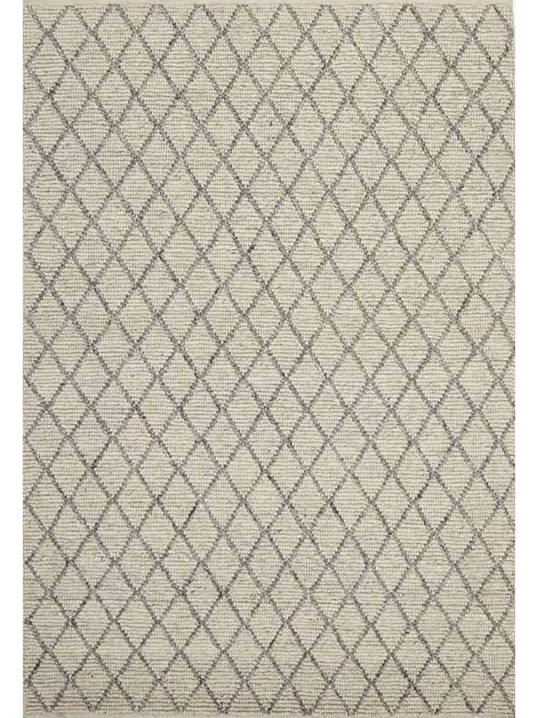 Civic Ivory Diamond Hand Woven Wool Rug Australia | The Rug Lady