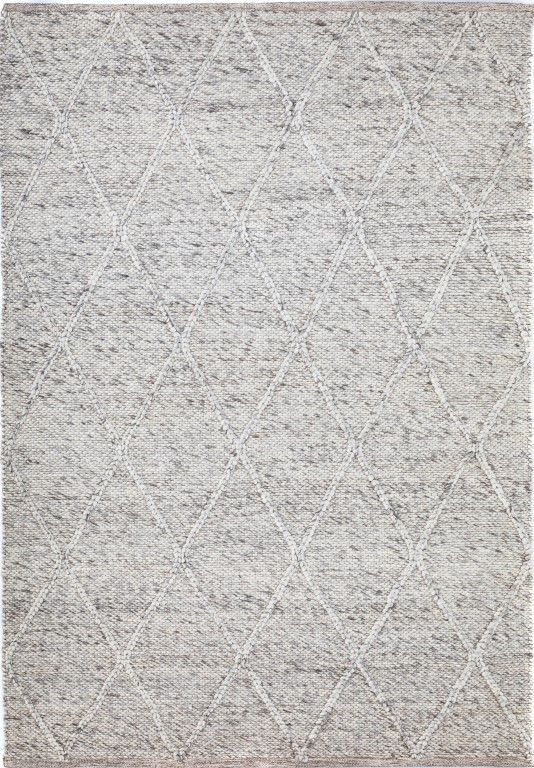 Darcy Diamond Beige Silver Felted Wool Rug | Best Sellers | The Rug Lady
