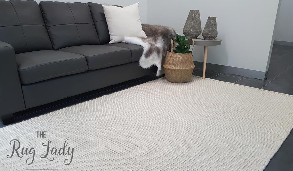 Darcy Natural Off-White Felted Wool Rug – The Rug Lady