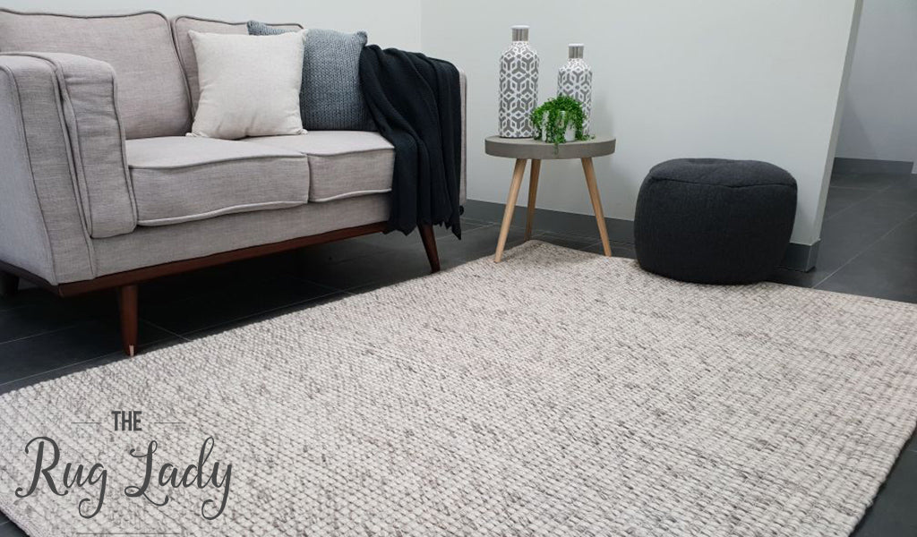Essence Scandinavian Light Grey Felted Wool Rug | Best Sellers | The ...