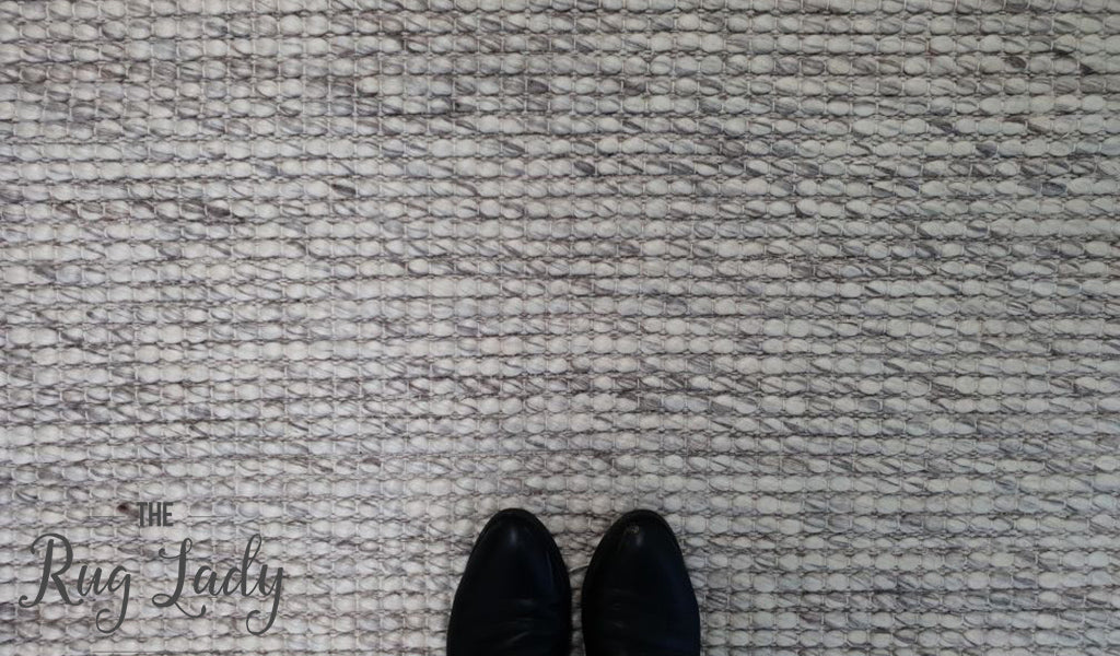 Darcy Light Grey Felted Wool Rug | Best Sellers | The Rug Lady